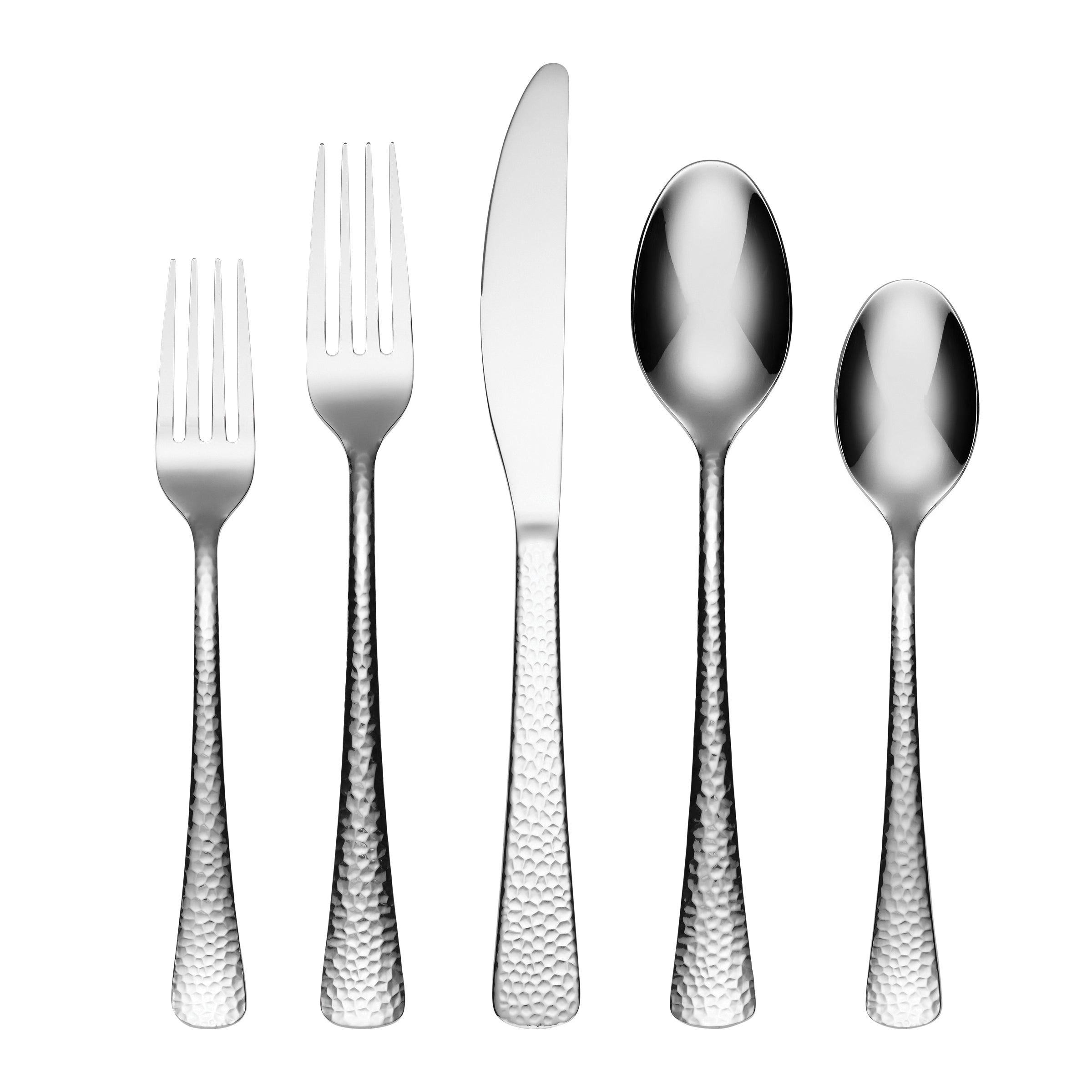 Cambridge Silversmiths Brody Hammered 20-PieceFlatware Set, Service fo ...
