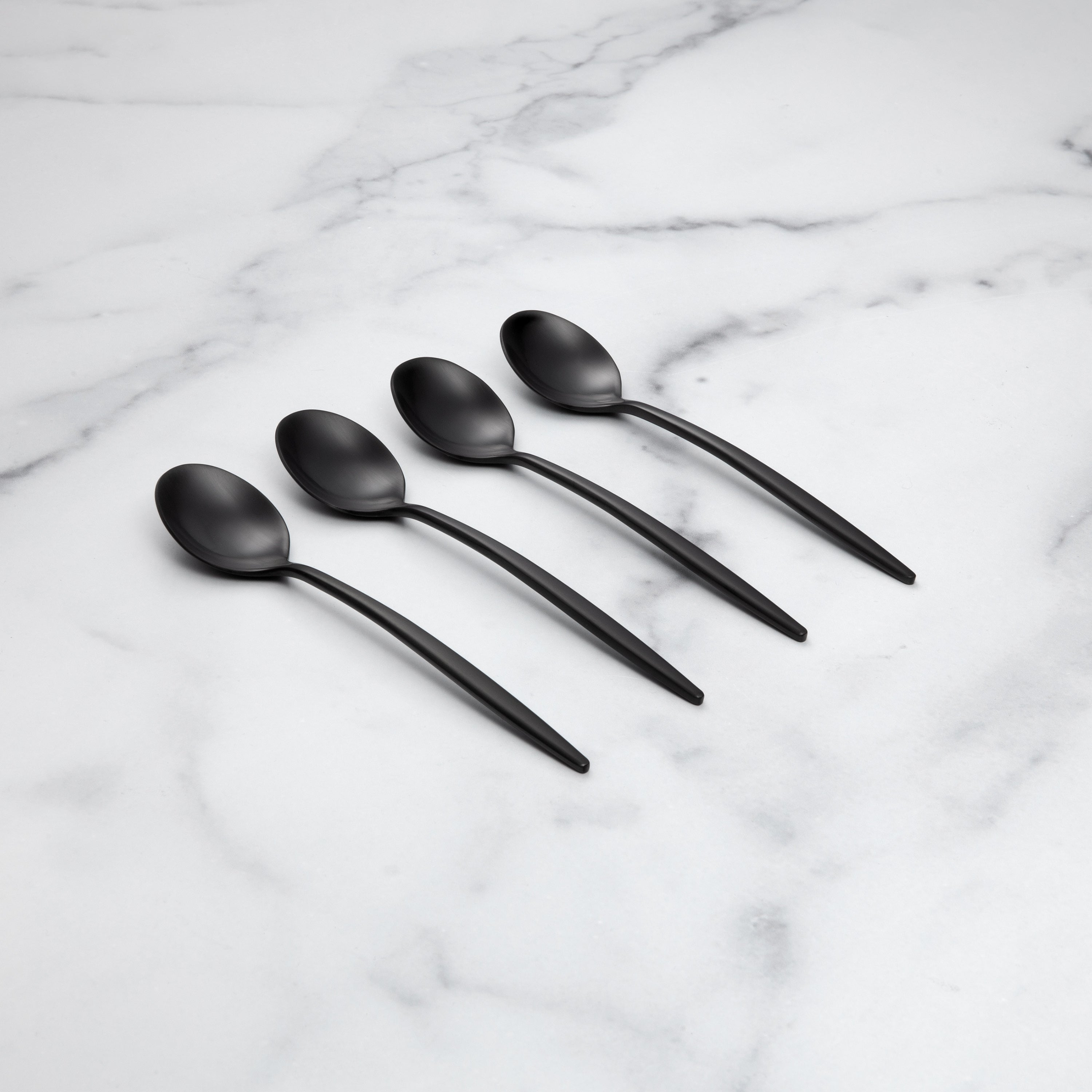 Cambridge Silversmiths Black Satin Gaze Demi Spoon, Set of 4, 0 – HomePlace