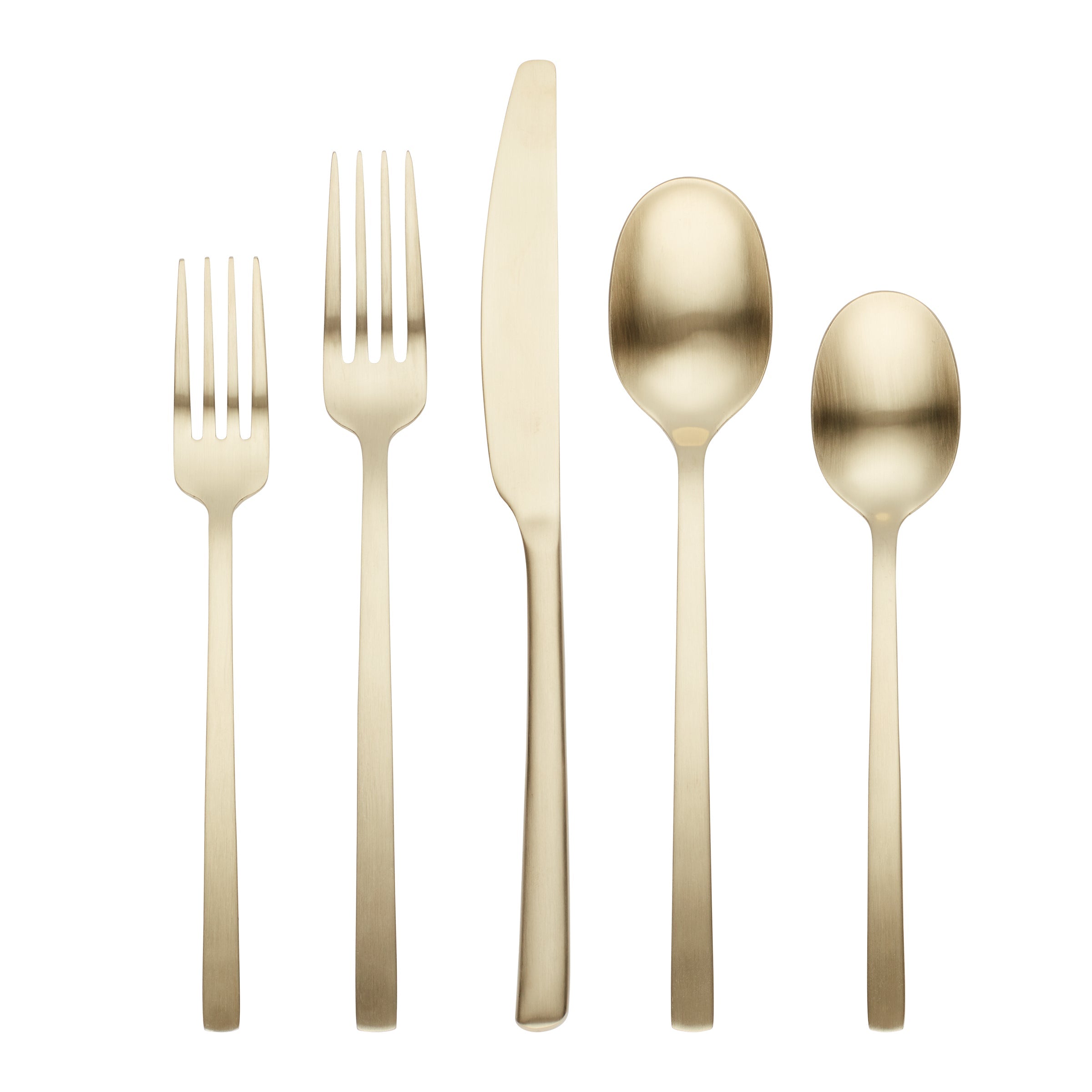 Cambridge Silversmiths Beacon Champagne Satin 20-piece Flatware Set ...