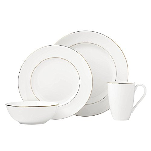 Lenox Continental Dining Gold 4Pc Place Setting, 5.15 LB, White – HomePlace