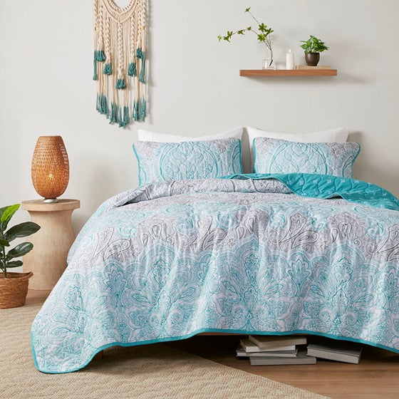 Cardi 3 Piece Reversible Cotton Coverlet Set – HomePlace