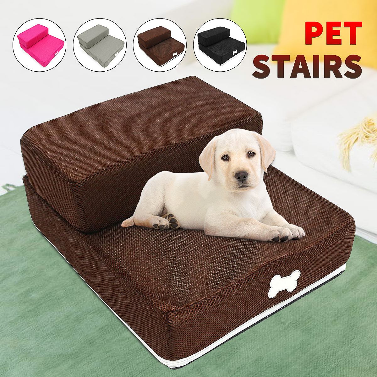 2 Step Pet Stairs Foldable Mesh – HomePlace